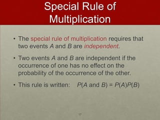 Stat lesson 4.2 rules of computing probability | PPT