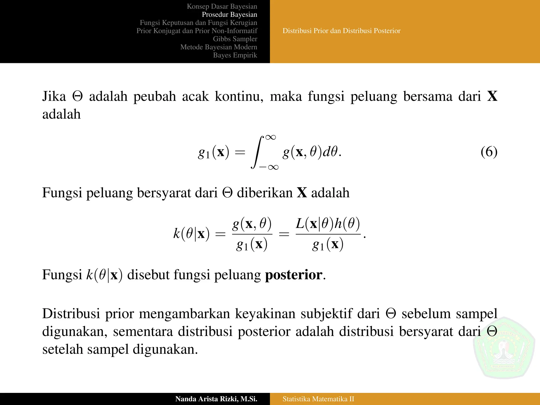BAYESIAN ANALYSIS STATISTIC MATHEMATICS F | PPT