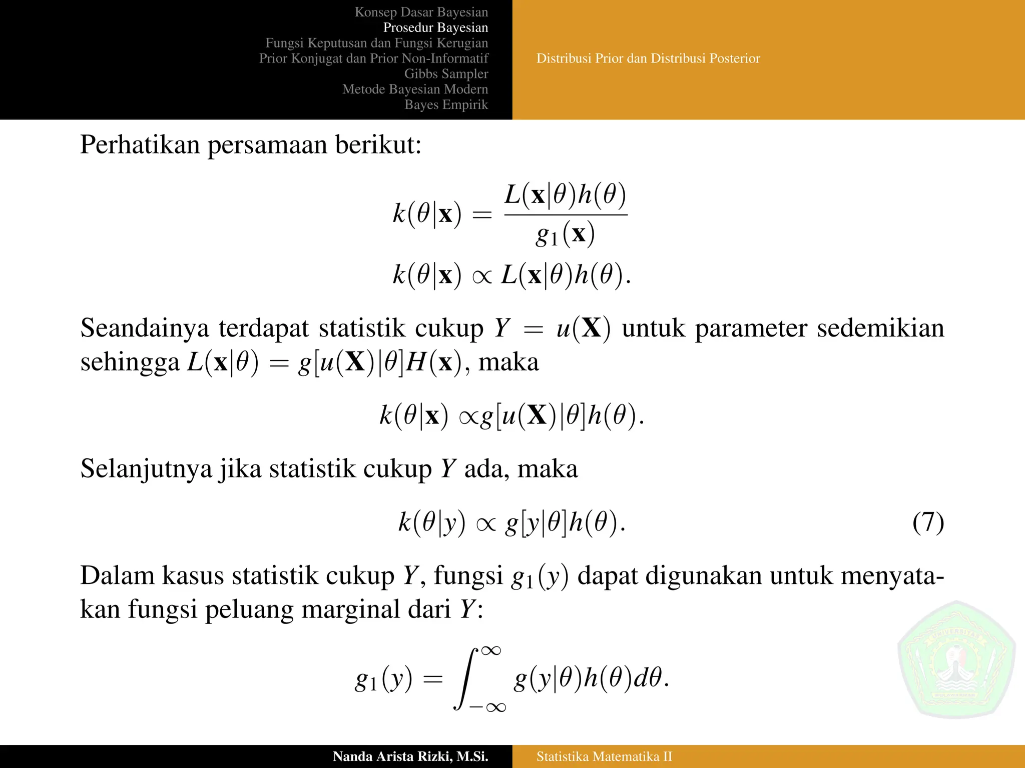 BAYESIAN ANALYSIS STATISTIC MATHEMATICS F | PPT