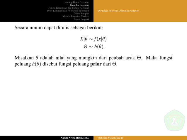 BAYESIAN ANALYSIS STATISTIC MATHEMATICS F | PPT