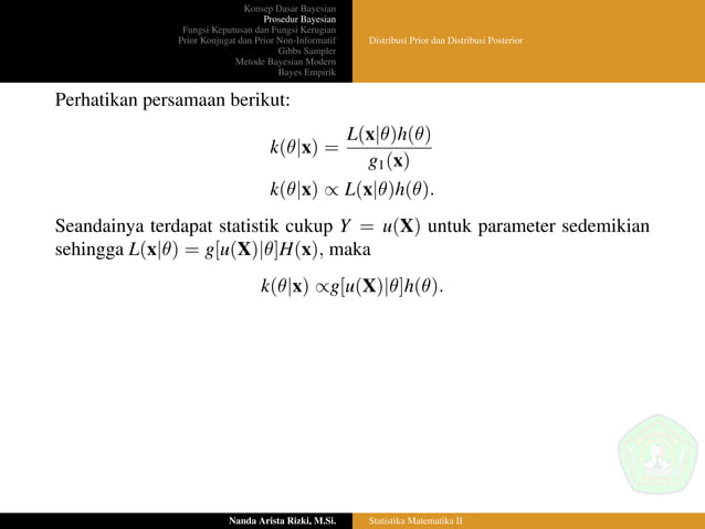 BAYESIAN ANALYSIS STATISTIC MATHEMATICS F | PPT