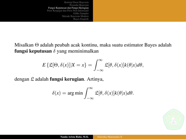 BAYESIAN ANALYSIS STATISTIC MATHEMATICS F | PPT