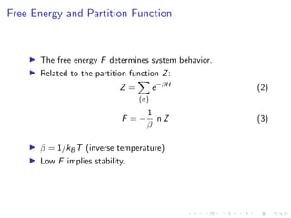 Overview of basic statistical mechanics of NNs | PDF