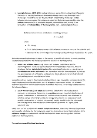 STATitical MECHanics lecture notes for undergrad PART | PDF