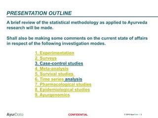 Stat Methods in ayurveda | PPTX