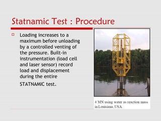 Statnamic testing of soils | PPT