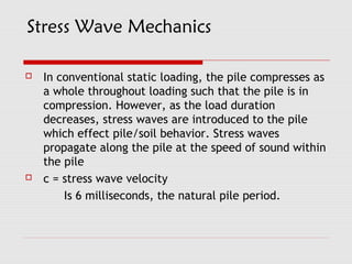 Statnamic testing of soils | PPT