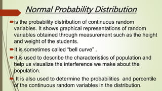 THE NORMALDISTRIBUTION IN STATISTICS AND PROBABILITY SUBJECTpptx | PPTX