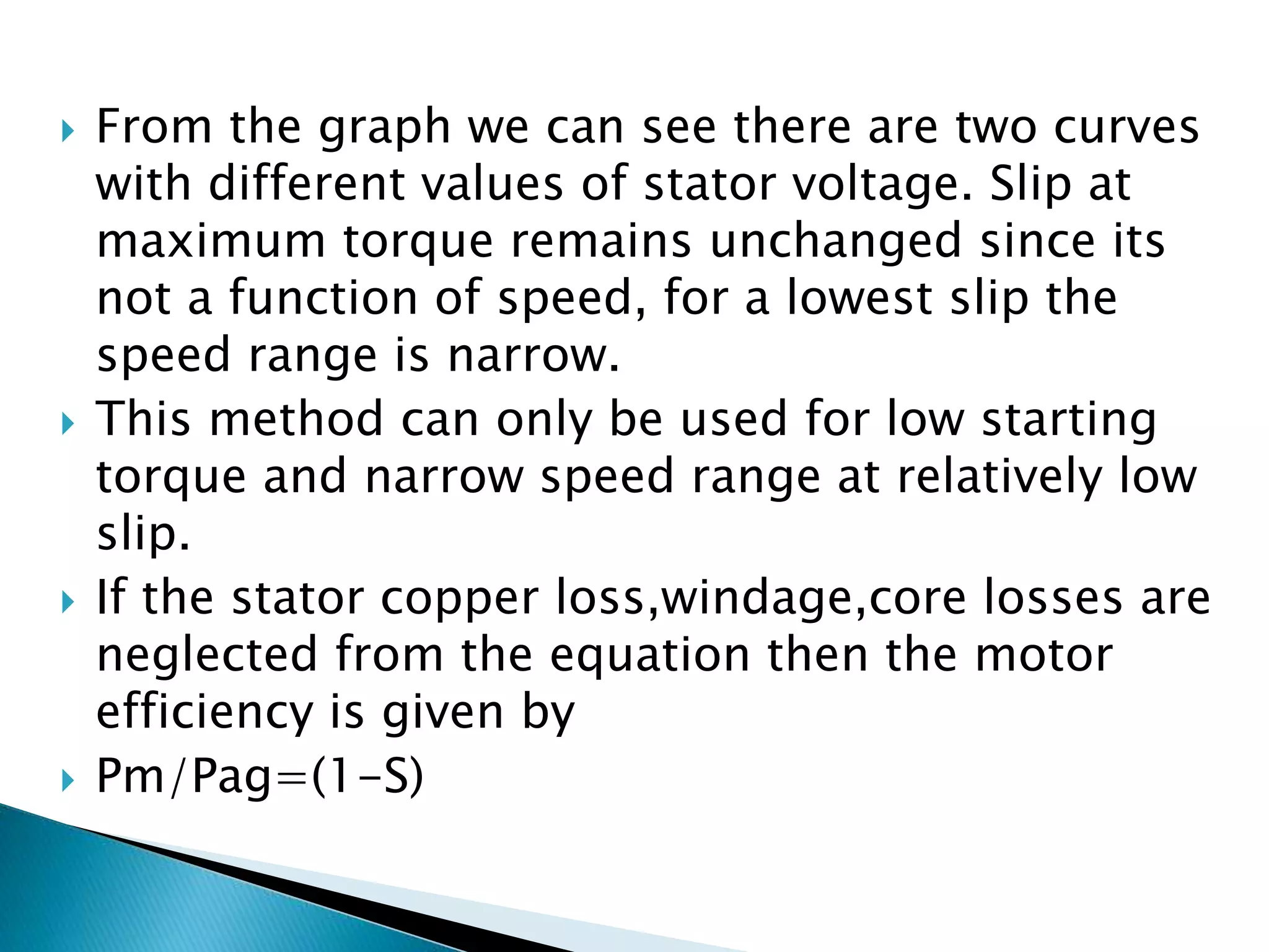 Stator controlled induction motor drive | PPTX