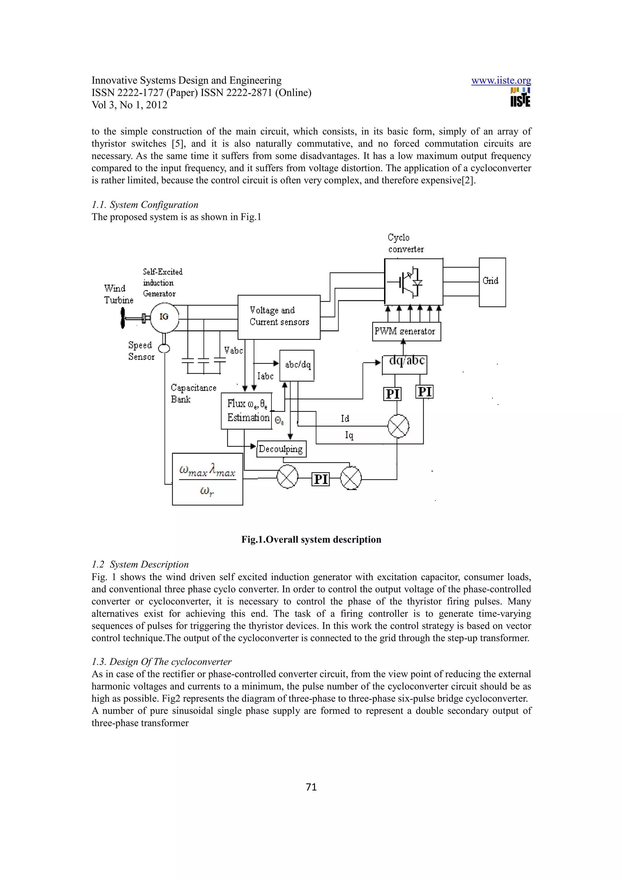 Stator Flux Oriented Vector Control Of Wind Driven Self Excited