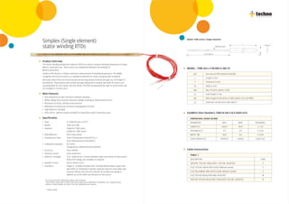 Stator Resistance Temperature Detector (RTD) Catalog | PDF