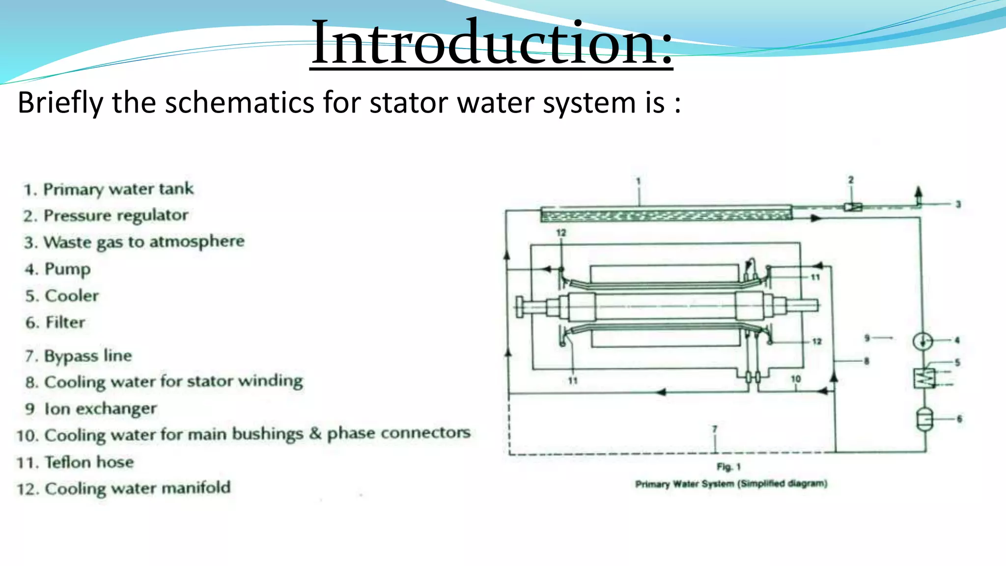 Stator water system chemistry | PPTX
