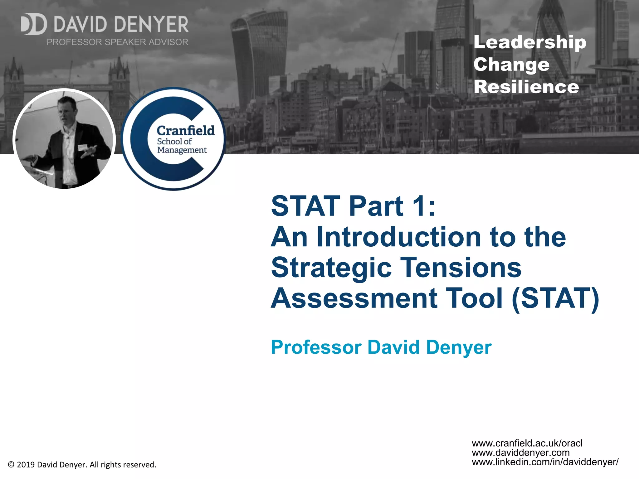 STAT Part 1: An Introduction to the Strategic Tensions Assessment Tool ...