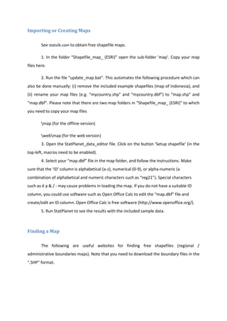 Stat planet - tutorial | PDF