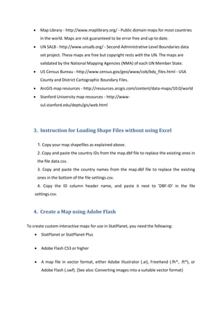 Stat planet - tutorial | PDF