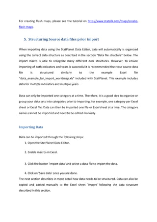 Stat planet - tutorial | PDF