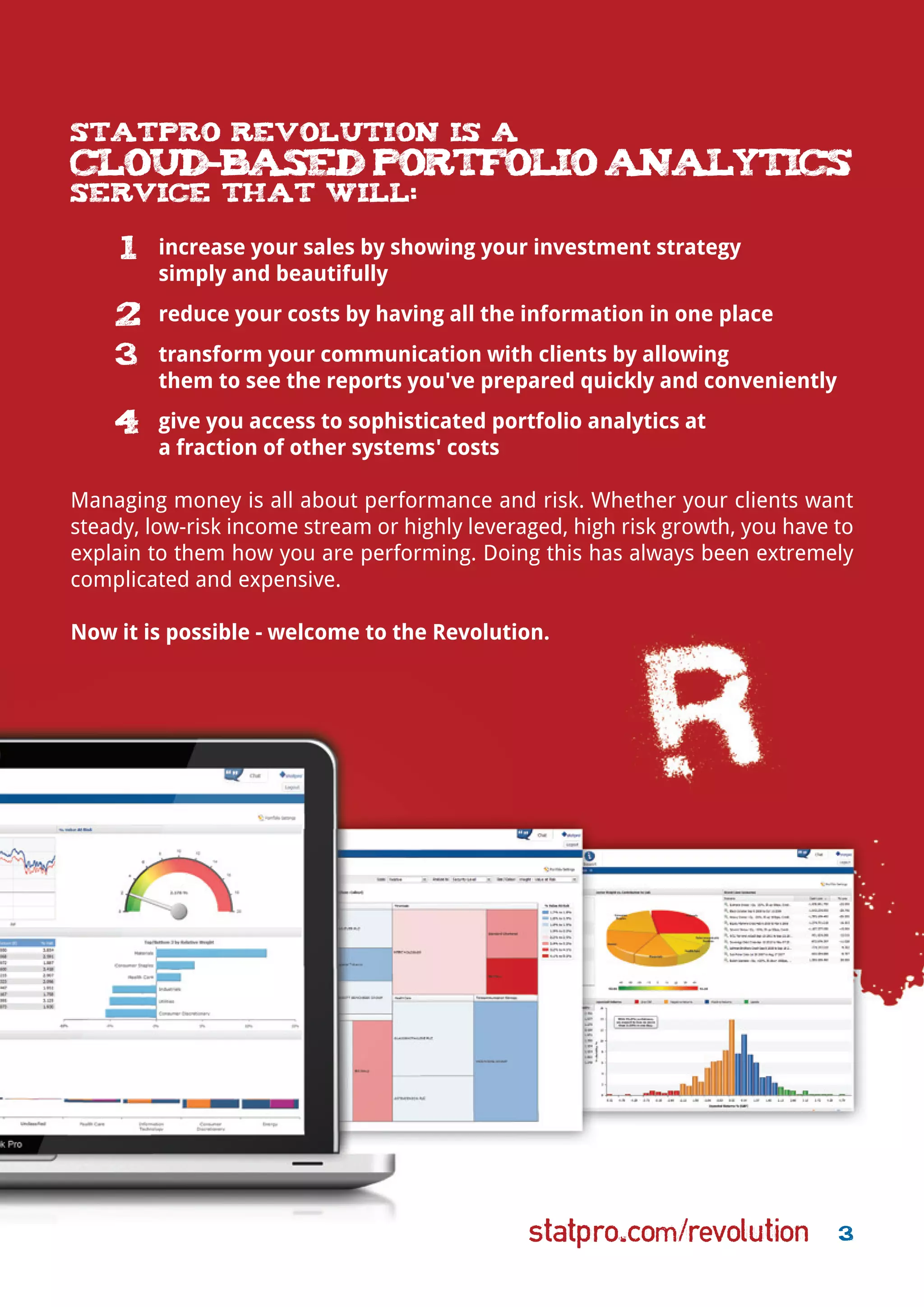 StatPro Revolution brochure - Summer 2012 | PDF | Financial Industry ...