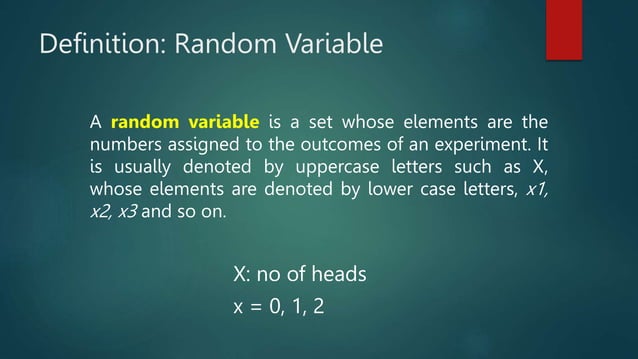 Random Variables Probability Distribution and its properties Stats anf ...
