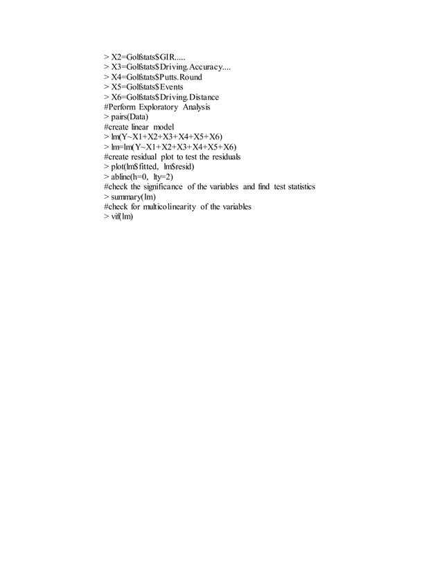 Statistical Analysis Project Pdf 8778