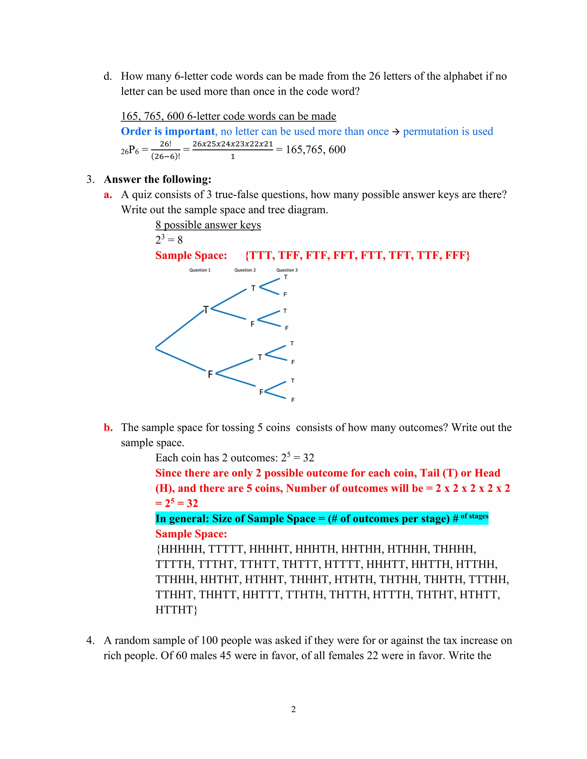 Practice Test 2 Solutions | PDF