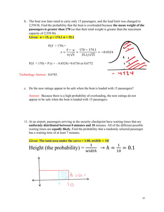 Solution to the Practice Test 3A, Chapter 6 Normal Probability ...