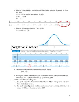 Solution to the Practice Test 3A, Chapter 6 Normal Probability ...