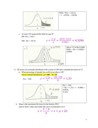 Solution to the Practice Test 3A, Chapter 6 Normal Probability ...