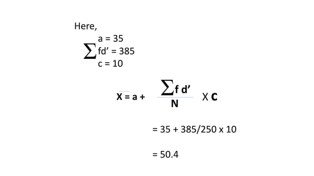 Statistical Analysis using Central Tendencies | PPT