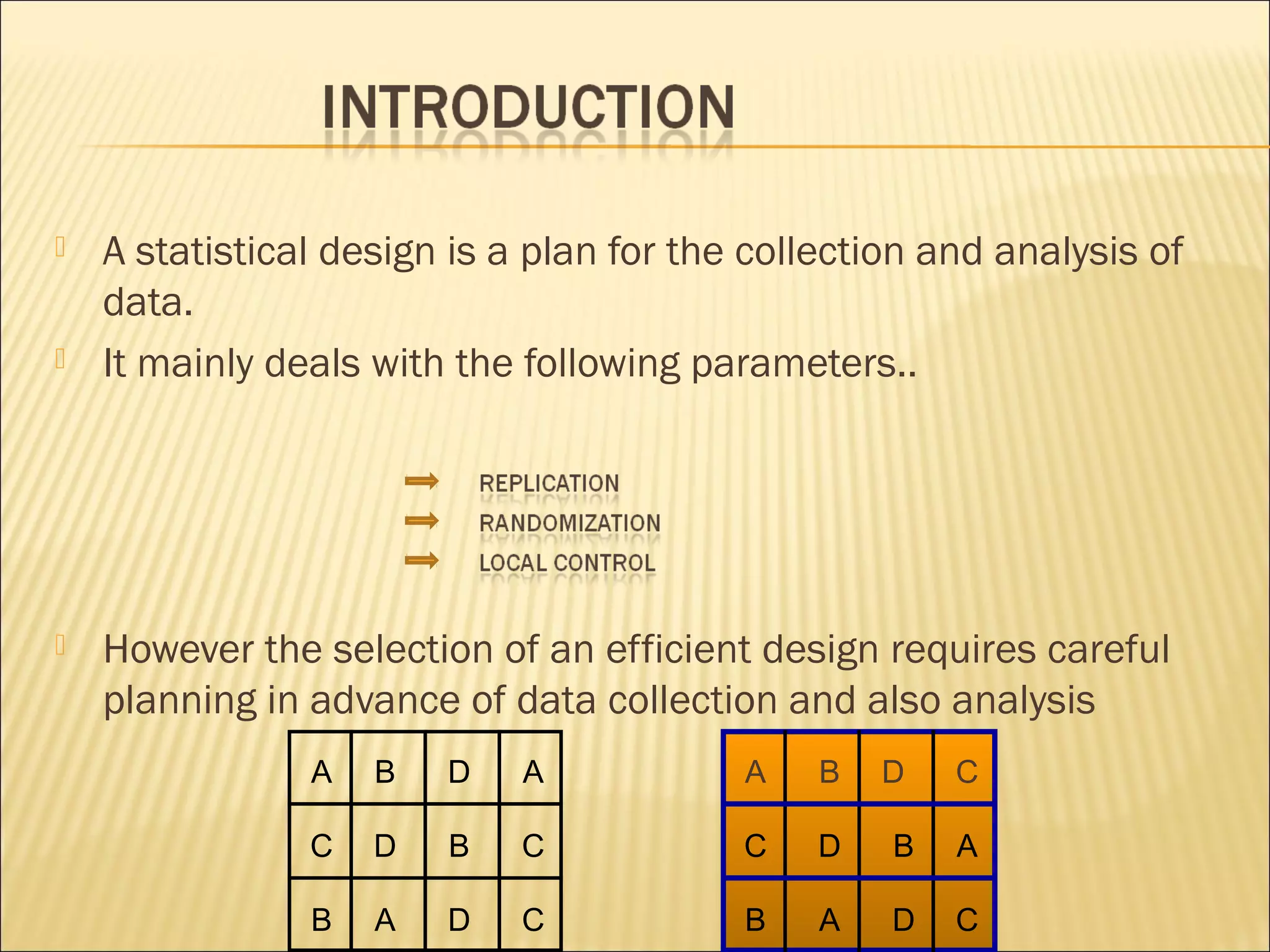 ANOVA & EXPERIMENTAL DESIGNS | PPT