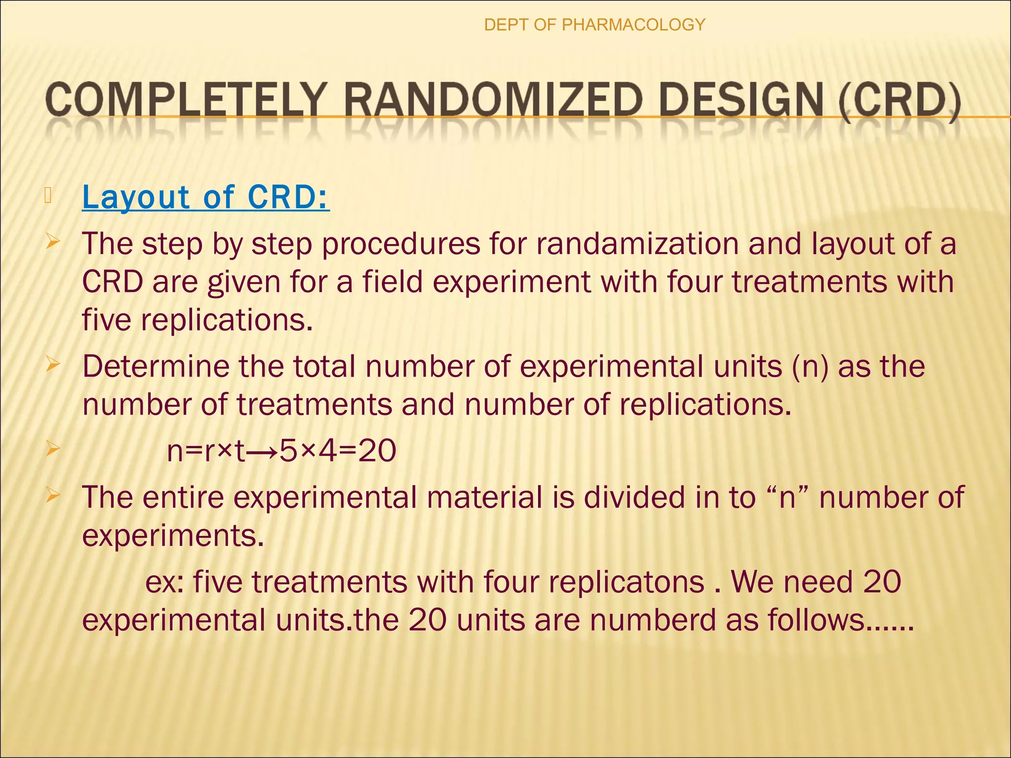 ANOVA & EXPERIMENTAL DESIGNS | PPT