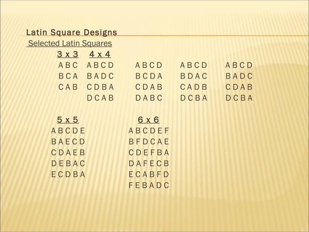 ANOVA & EXPERIMENTAL DESIGNS | PPT