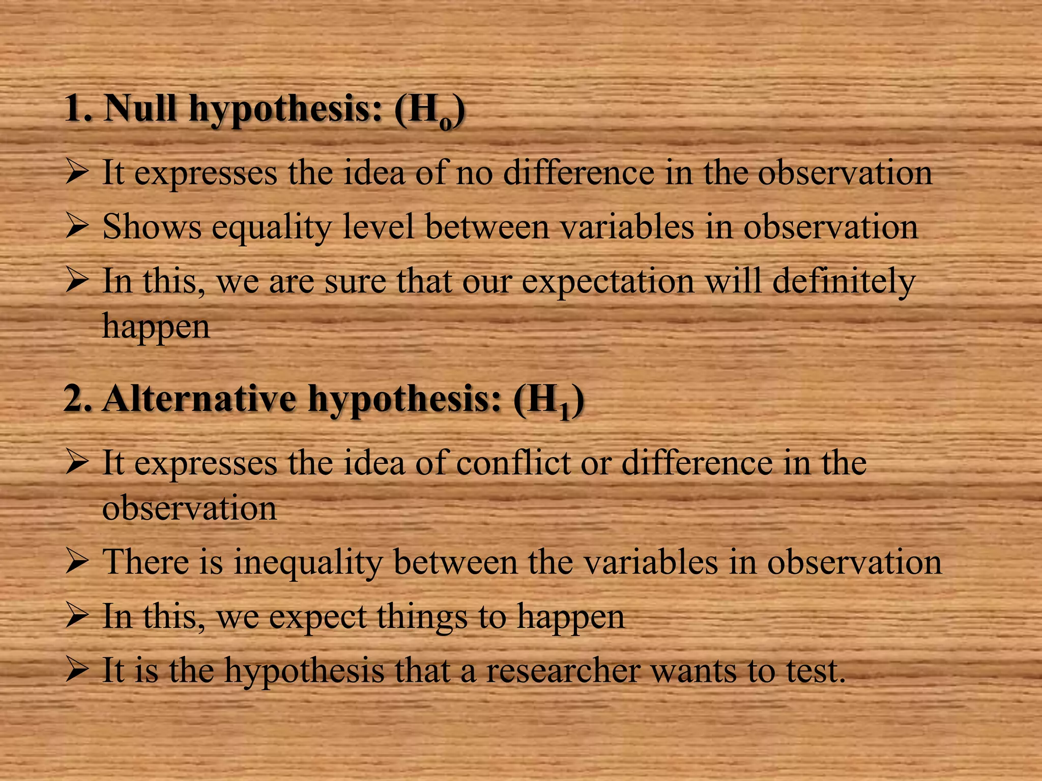 types of hypothesis | PPTX