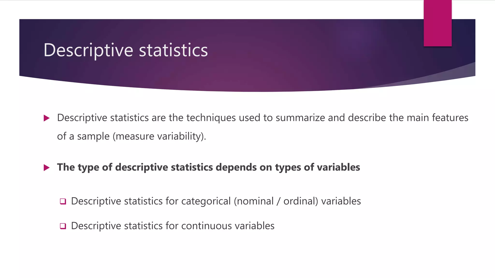 Introduction to Statistics - Basic concepts | PPTX