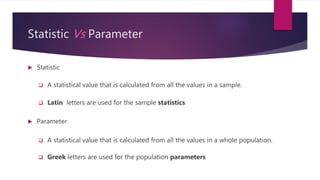 Introduction to Statistics - Basic concepts | PPTX