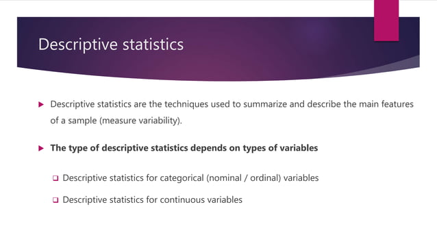 Introduction to Statistics - Basic concepts | PPTX | Science