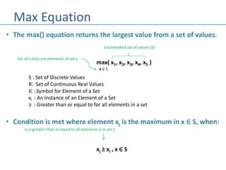 Statistics - Argmax Equation | Ppt