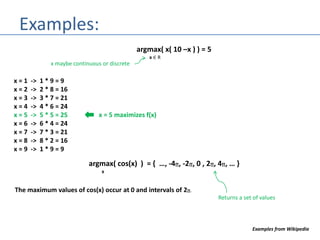 Statistics - Argmax Equation | Ppt