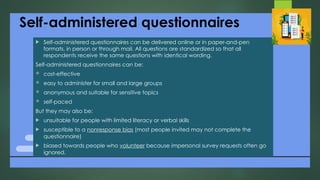 Data Collections and Questionnaire- Stat | PPT