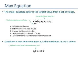 Statistics - SoftMax Equation | PPTX