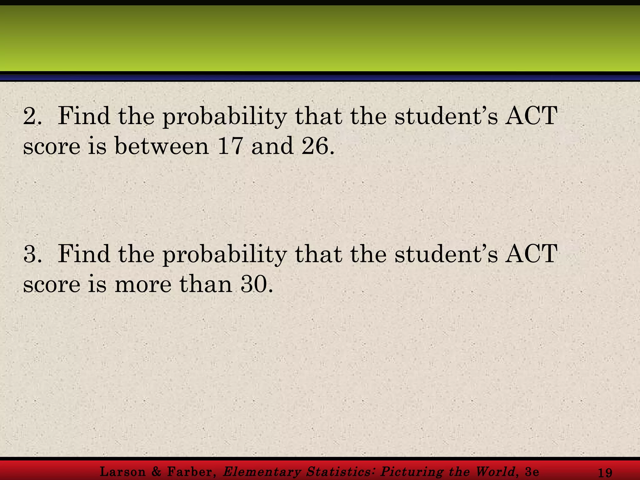 Stats 3rd nine week chapter 5 review powerpoint | PPT