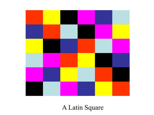 Graeco Latin Square Design | PPT