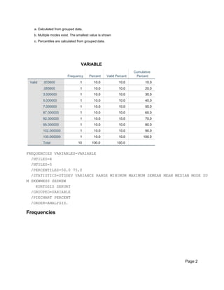 basics of statistics by jawad ahmad | PDF