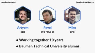 Statsbot Pitch Deck | PPT