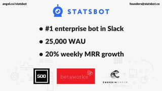Statsbot Pitch Deck | PPT