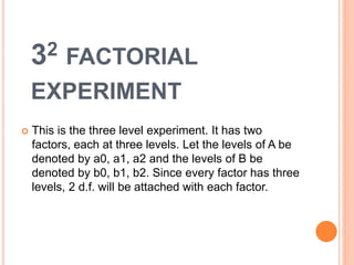 presentation of factorial experiment 3*2 | PPTX