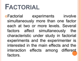 presentation of factorial experiment 3*2 | PPTX