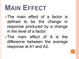 presentation of factorial experiment 3*2 | PPTX
