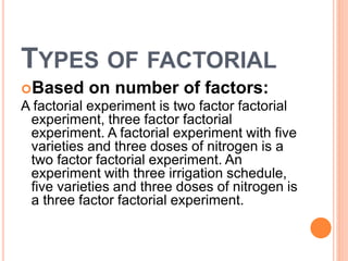 presentation of factorial experiment 3*2 | PPTX