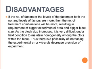 presentation of factorial experiment 3*2 | PPTX