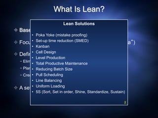Statistics & Lean Six Sigma | PDF | Manufacturing Industry | Industries